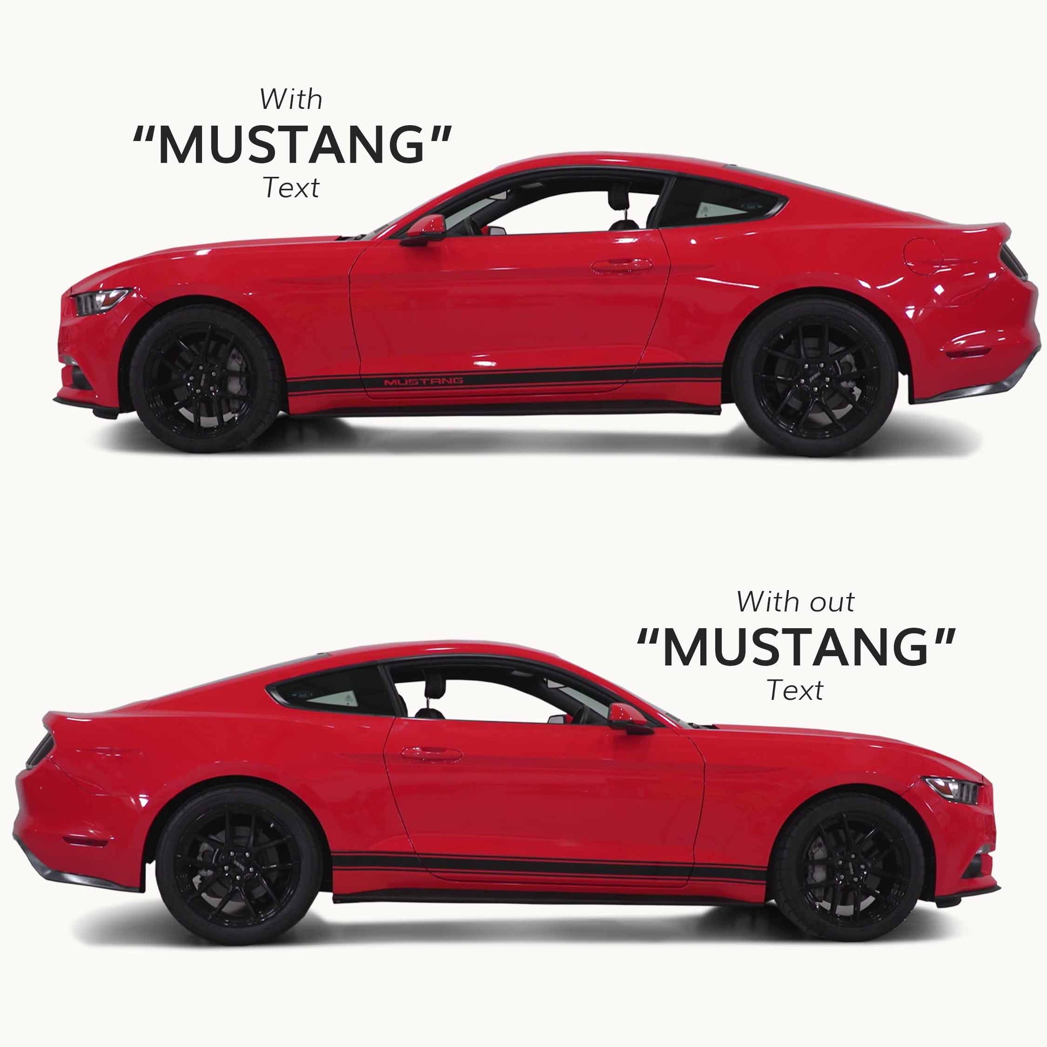 2015 to 2023 Ford Mustang Lower Rocker Side Stripes – My Mustang Stripes