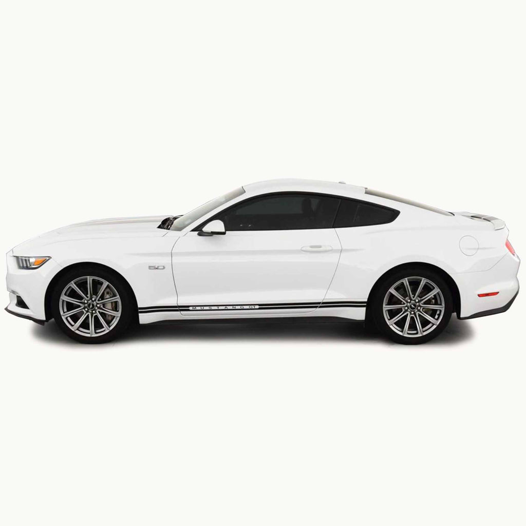2015-2023 Ford Mustang Lower Rocker Side Stripes – My Mustang Stripes